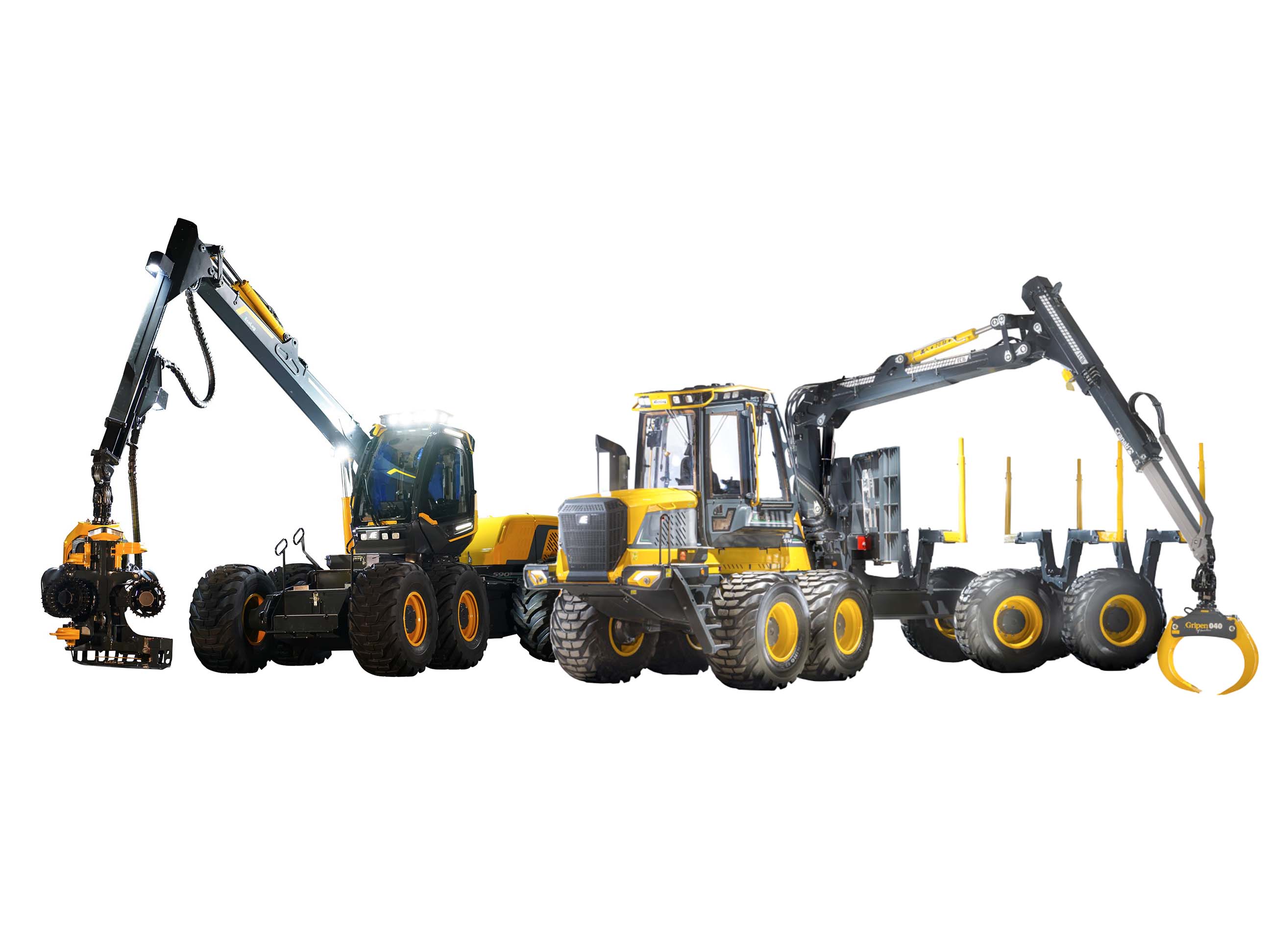Our Forestry Machines: harvester, forwarder, winches, harvester heads